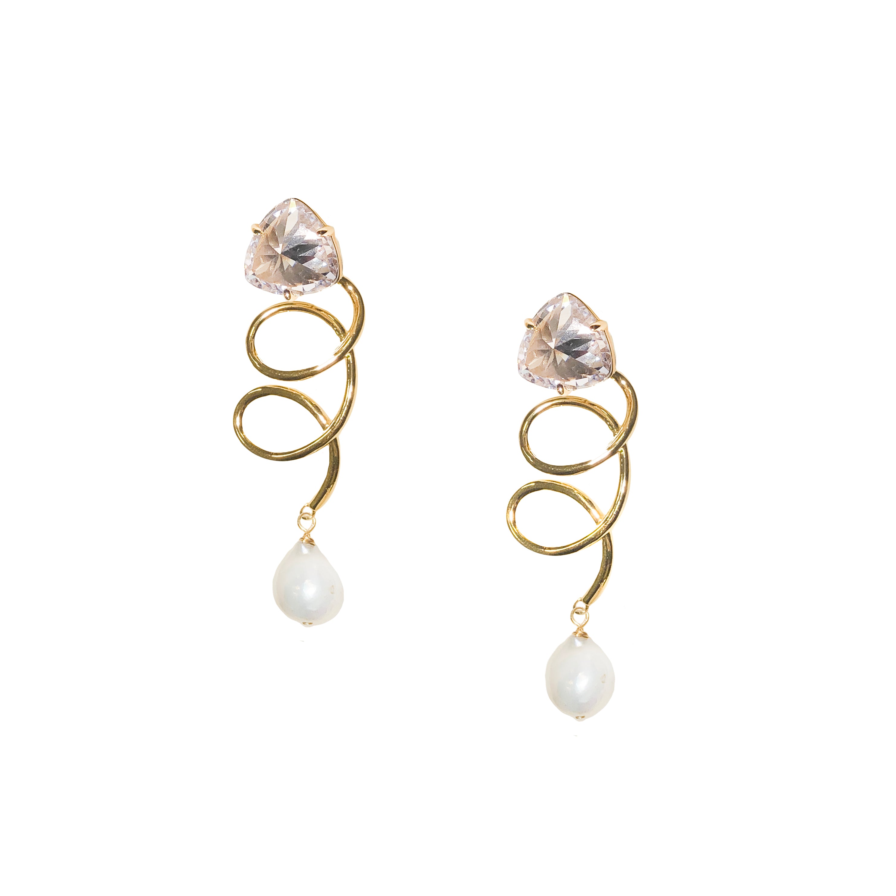 Crystal Twist Earrings – Adriana Pappas Jewelry